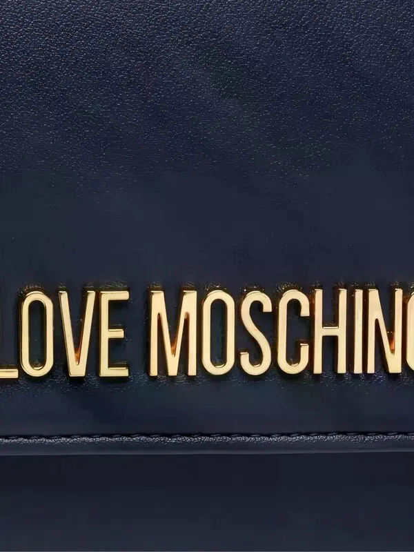 Moschino Logo-plaque Chain-strap Clutch Bag