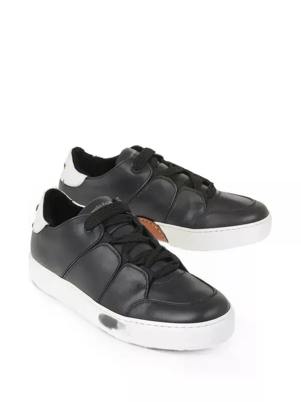 Zegna Tiziano Leather Sneakers