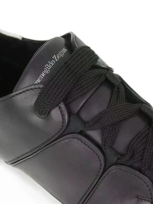 Zegna Tiziano Leather Sneakers