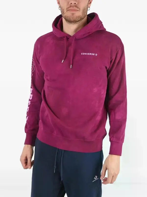 CONVERSE Logo-print Patterned Hoodie