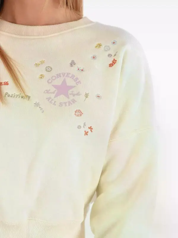 CONVERSE Embroidered Logo-print Sweatshirt