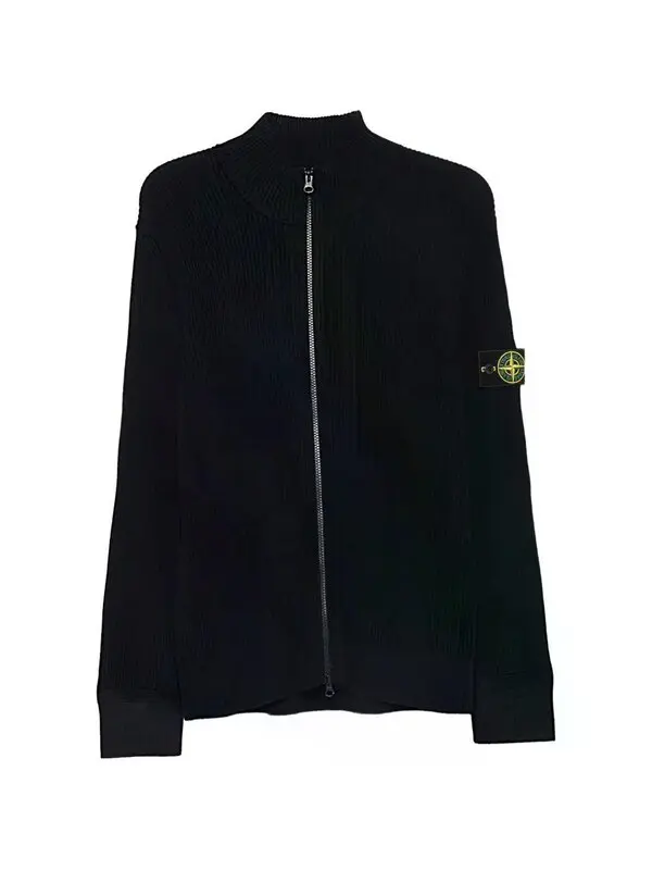 Stone Island 5100017 Full Rib Rws Wool Zip-up Jumper