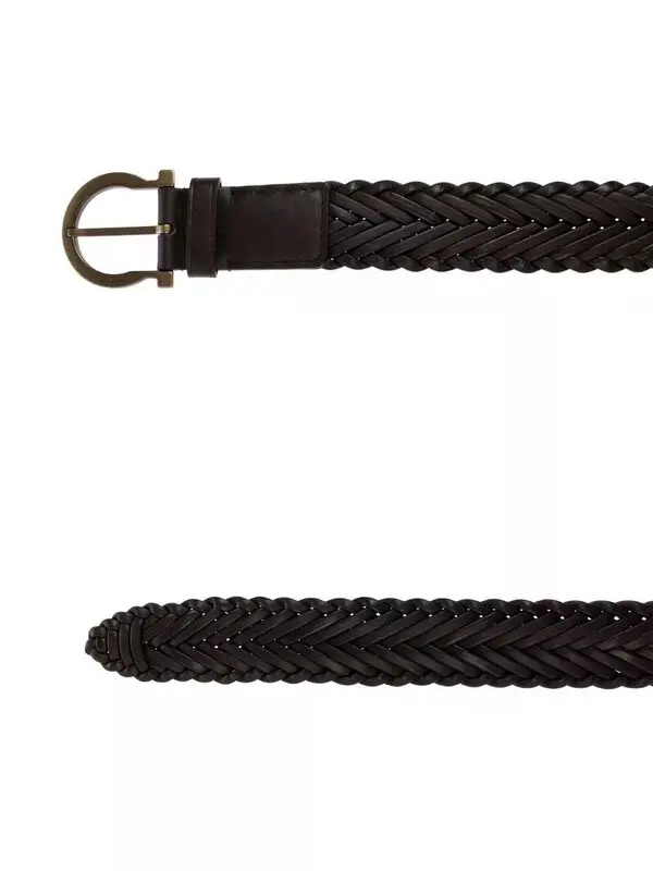 FERRAGAMO Gancini Belt - Brown