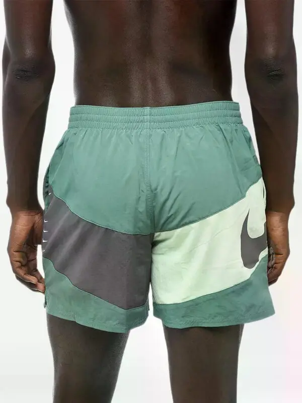Nike Color-block Logo-print Swim Shorts