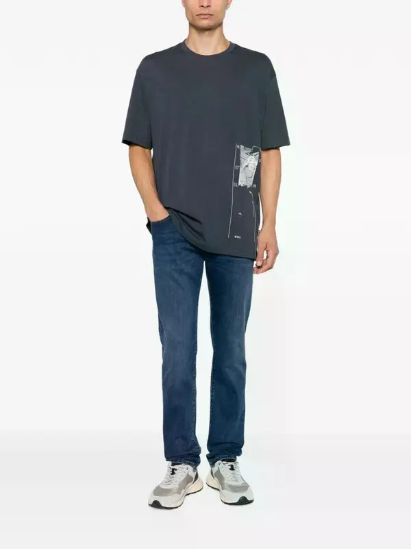 BOSS Graphic-print T-shirt - Blue