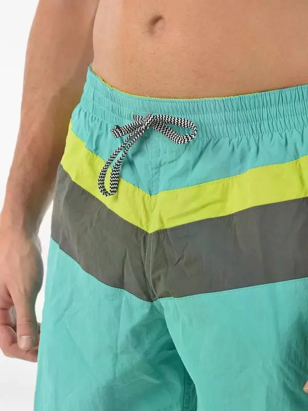 Nike Elastic-waistband Striped Swim Shorts