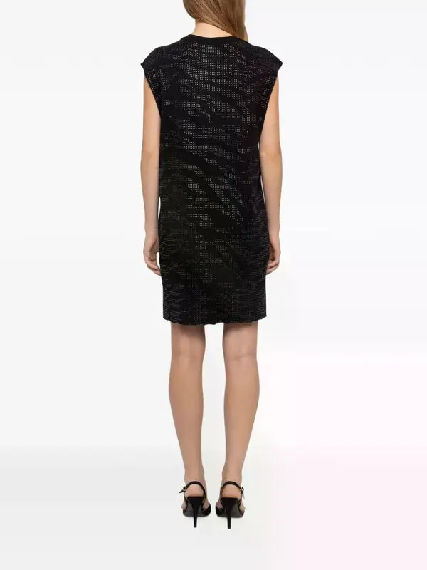 Zadig&Voltaire Roe Dress With Rhinestone Zebra Motif
