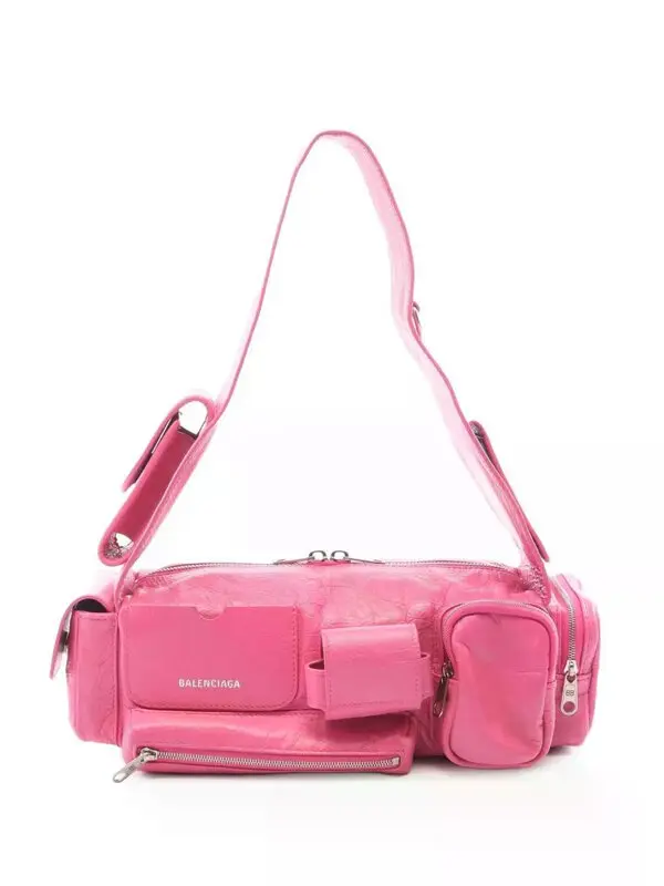 Balenciaga 2010s Xs Super Busy Shoulder Bag - Pink