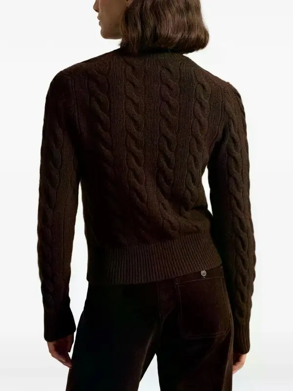 Polo Ralph Lauren Cable-knit Wool-cashmere Cardigan