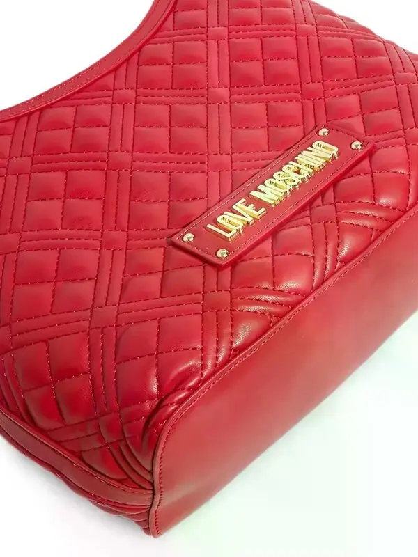 Moschino Quilted Heart-motif Shoulder Bag