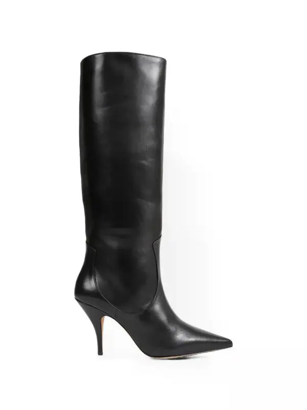 JUDE Theresa Leather Knee Boots - Black