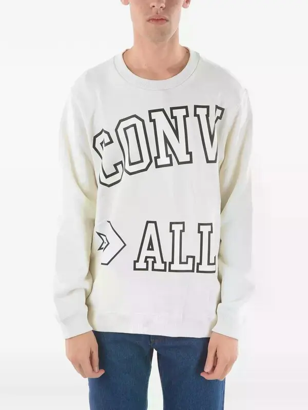 CONVERSE All Star Logo-print Crew Neck Sweater