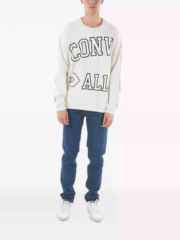 CONVERSE All Star Logo-print Crew Neck Sweater