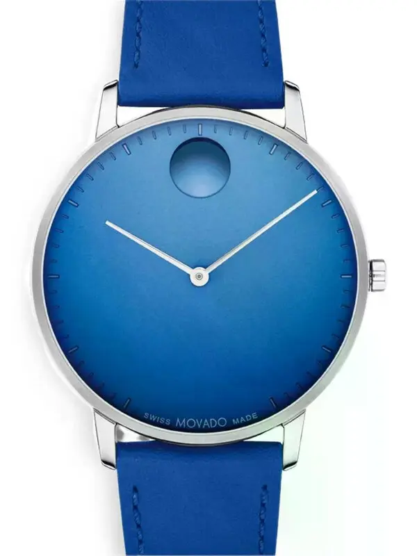 Movado 41mm Round Face Watch - Blue