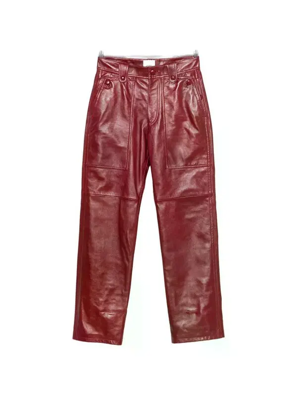 Isabel Marant Étoile Valka High-waisted Leather Trousers