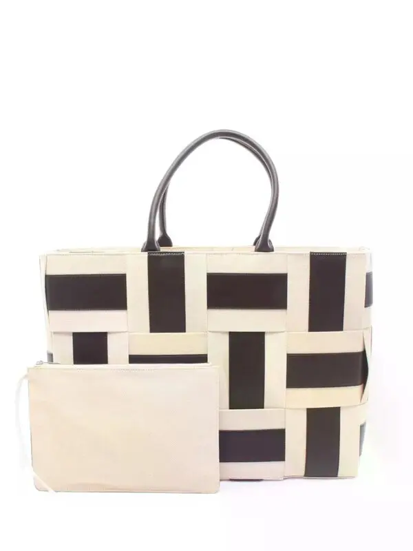 Bottega Veneta 2010s Large Arco Intrecciato Tote Bag - Neutrals