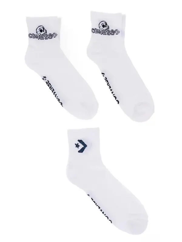 CONVERSE Embroidered Logo-patch Socks