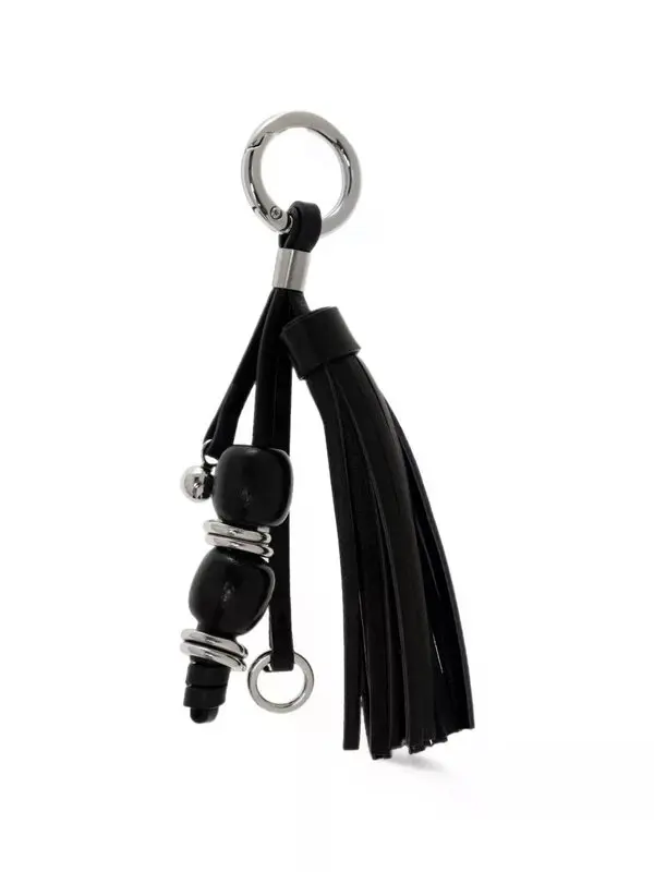 Isabel Marant Étoile Tassel-detail Beaded Keychain - Black