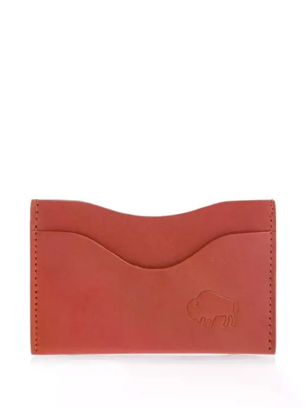 Il Bisonte Leather Card Holder - Red