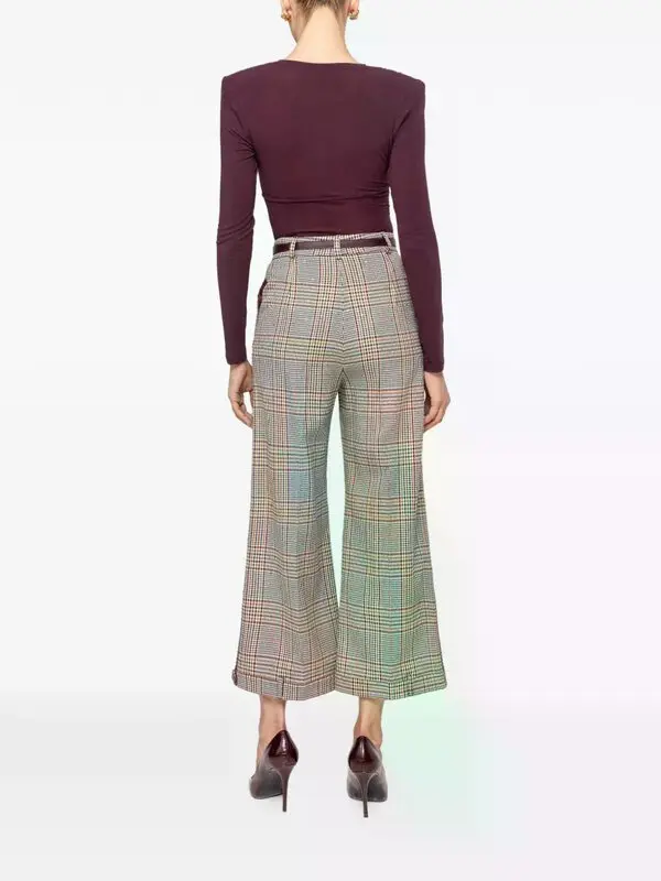 NISSA Tencel And Wool Blend Long Sleeve Top With Defined Shoulders
