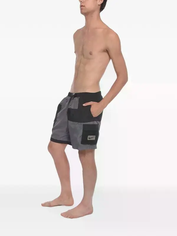Nike Cargo-pocket Colour-block Swim Shorts