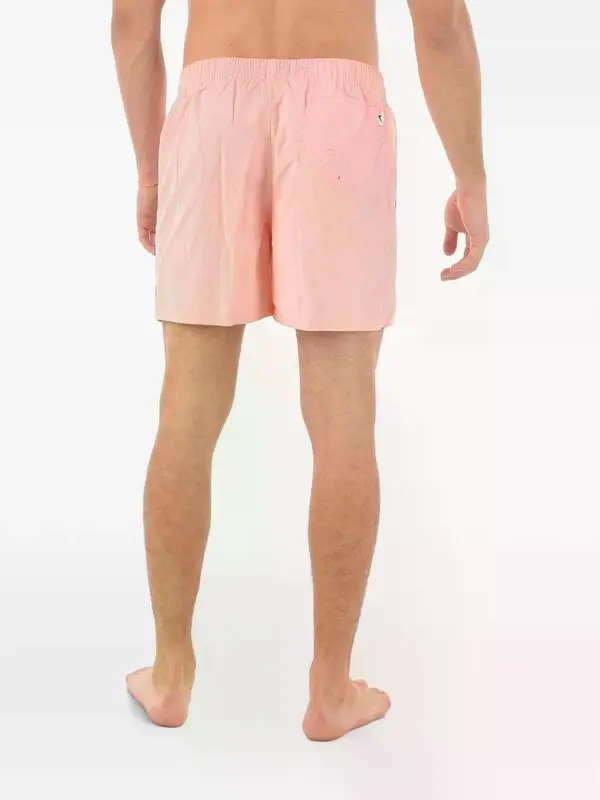 Nike Logo-patch Drawstring Swim Shorts - Pink