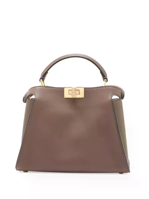 Fendi 2010-2026 Small Leather Peekaboo Iconic Essentially Satchel