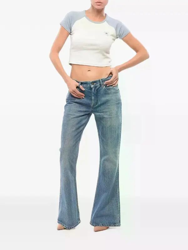 CONVERSE Logo-print Cropped-length T-shirt