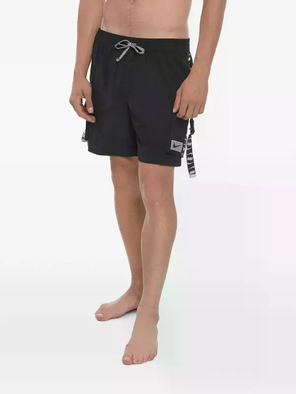 Nike Logo-detail Swim Trunks - Black