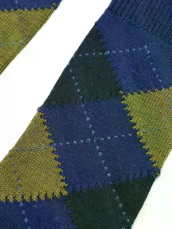 Maria La Rosa Argyle-intarsia Wool Socks
