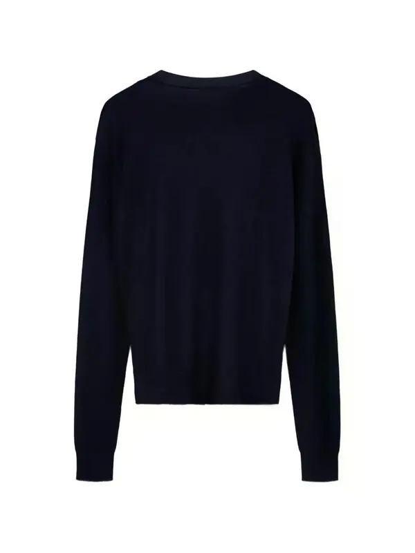 JIL SANDER Cashmere Blend Crew-neck Sweater - Blue