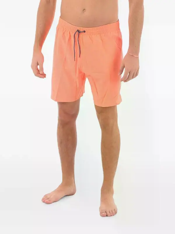 Nike Logo-print Elasticated Swim Shorts - Orange