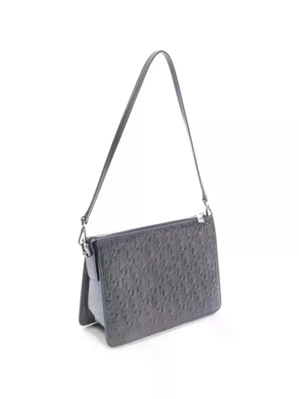 Dior 2010s Trotter Shoulder Bag - Grey