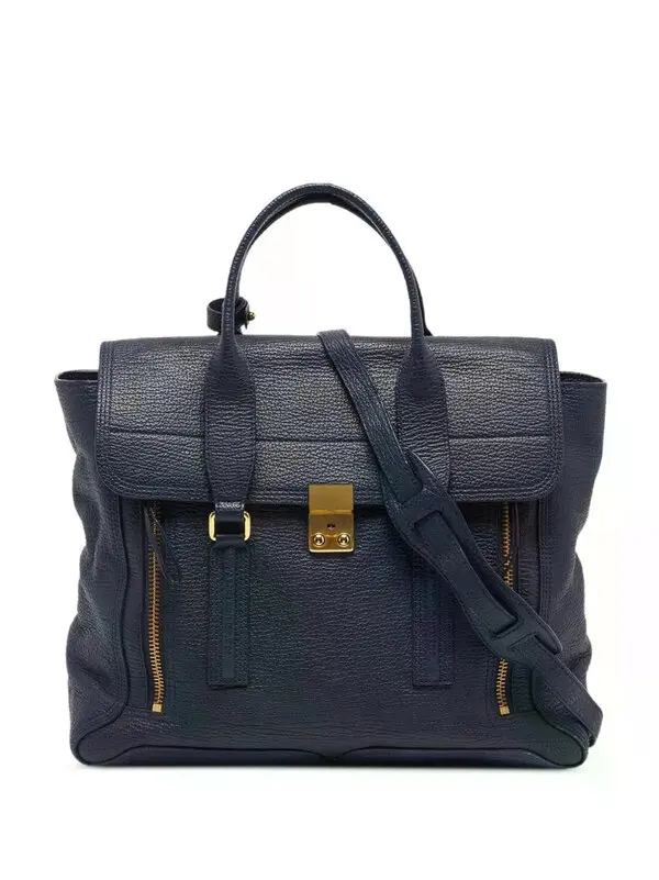 3.1 Phillip Lim Pashli Leather Satchel Bag - Blue
