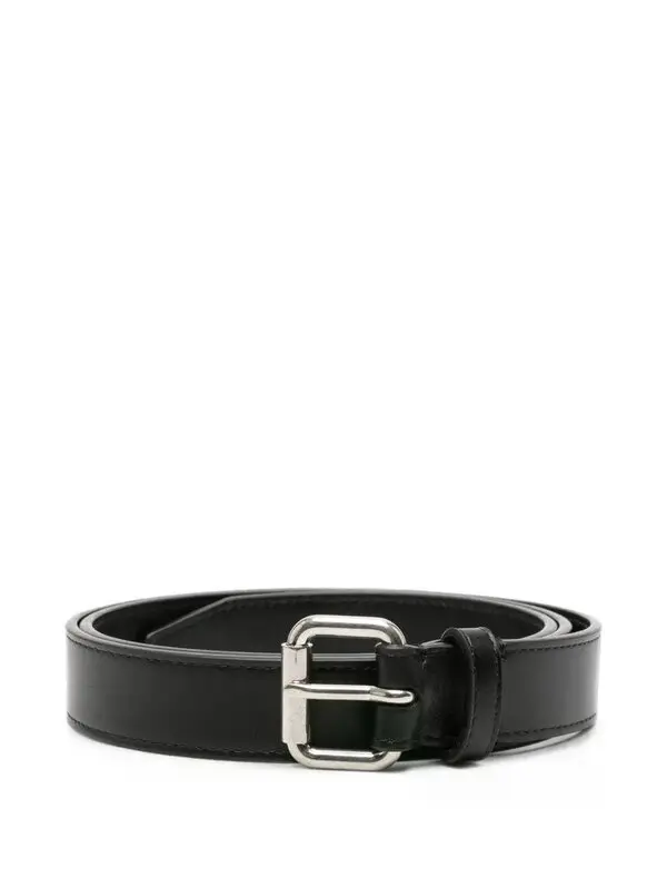 THE ROW Geo Leather Belt - Black