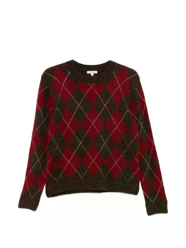 YERSE Argyle-knit Sweater