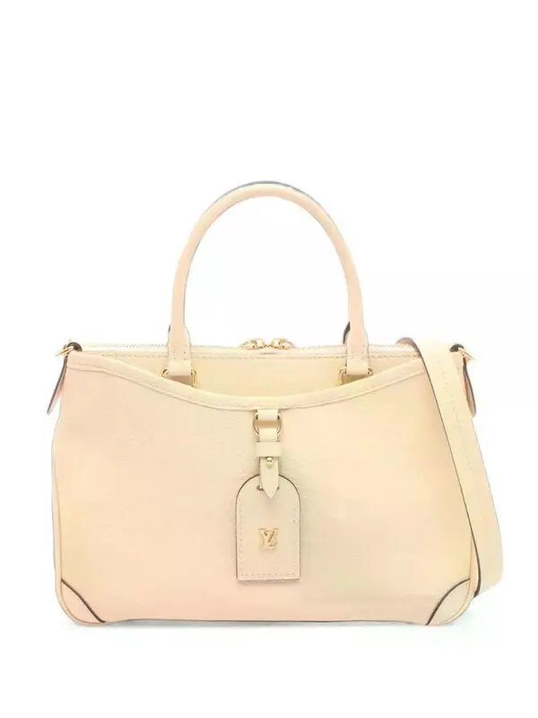 LOUIS VUITTON 2010s Monogram Empreinte Trianon Pm Tote Bag - Neutrals