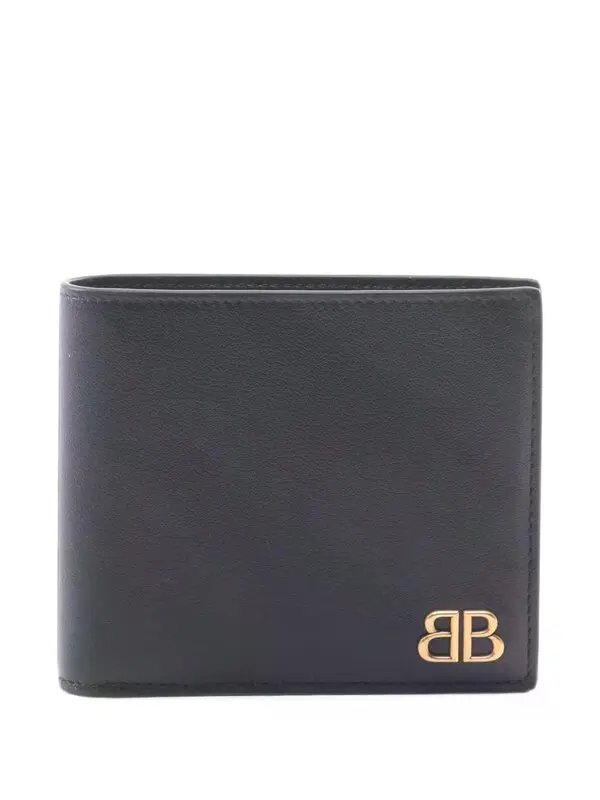 Balenciaga 2020s Monaco Bb Bi-fold Wallet - Black