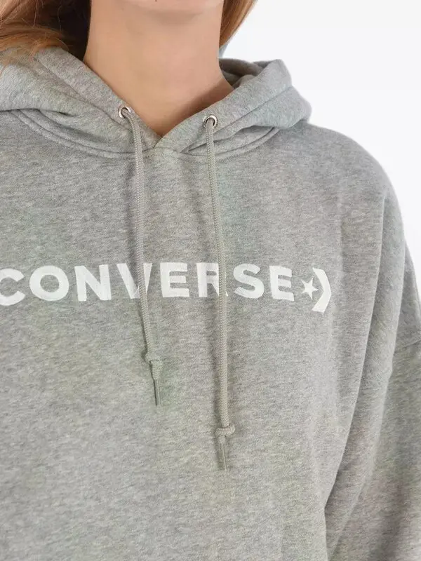 CONVERSE Embroidered Logo-print Hoodie