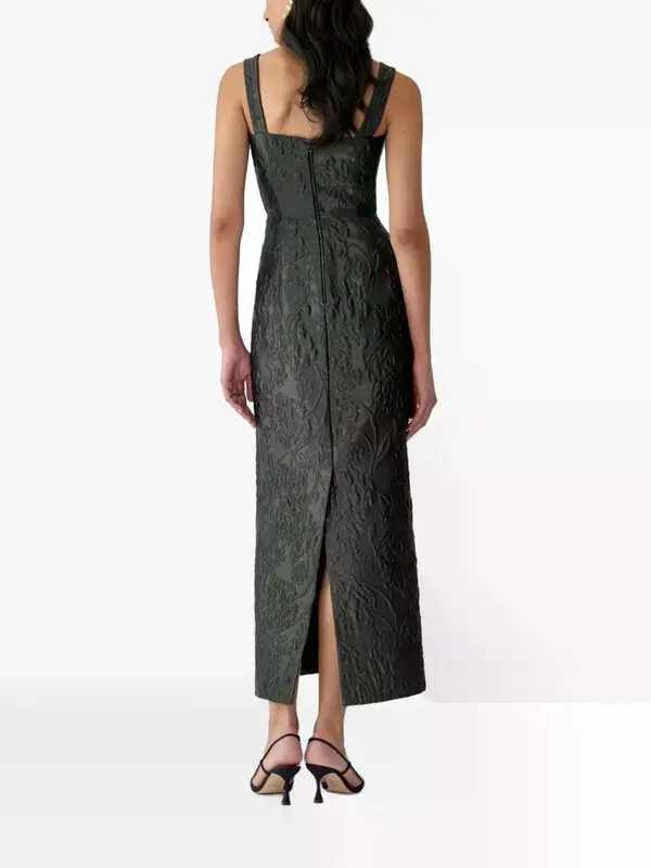 Carolina Herrera Floral-jacquard Maxi Dress