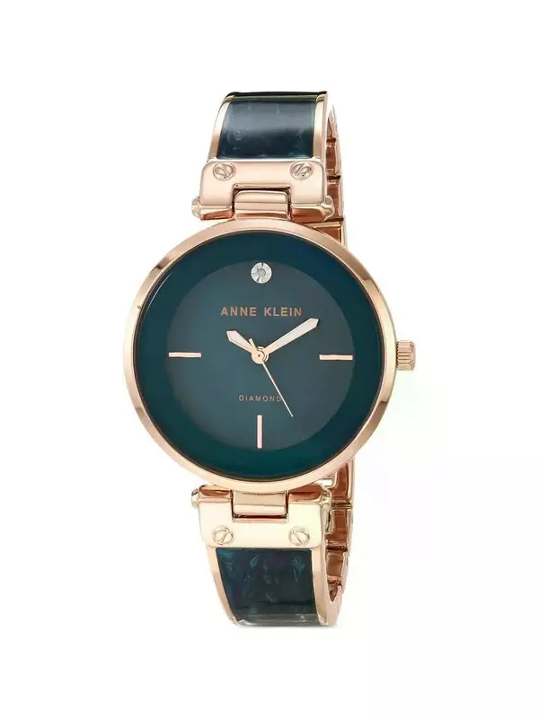 Anne Klein Diamond Bangle 34mm Watch