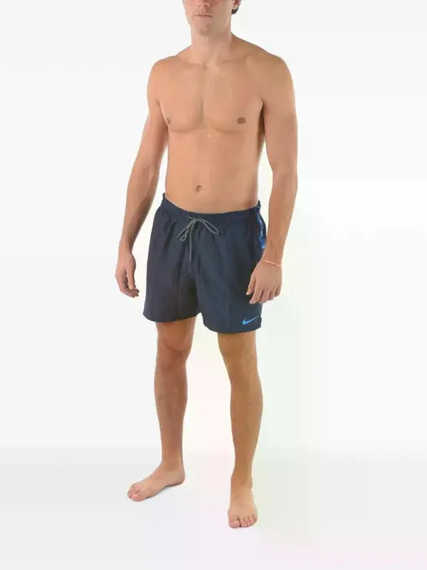 Nike Logo-embroidered Side-band Swim Shorts