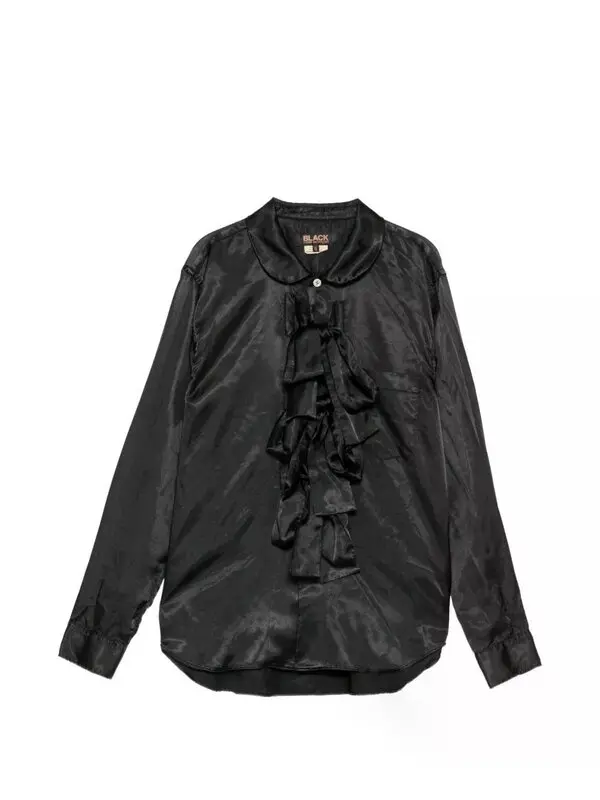Comme Des Garçons Three-bow Shirt - Black