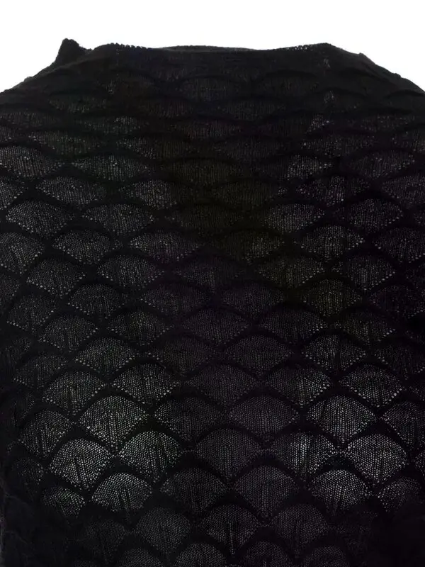 LANVIN High-neck Top In Wool And Mohair