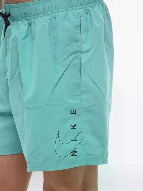 Nike Drawstring-waist Logo-print Swim Shorts