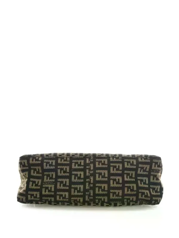 Fendi Zucchino Canvas Pochette Shoulder Bag