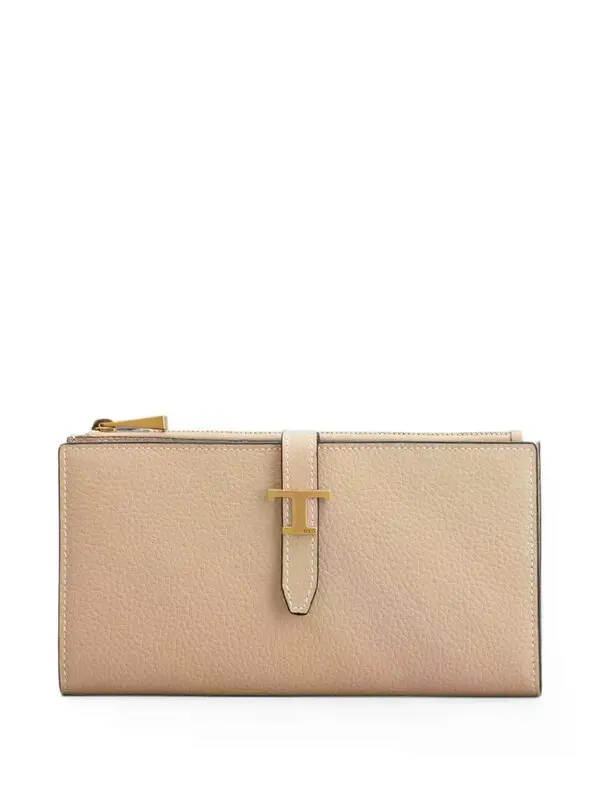 TOD'S Card Holder In Leather - Neutrals
