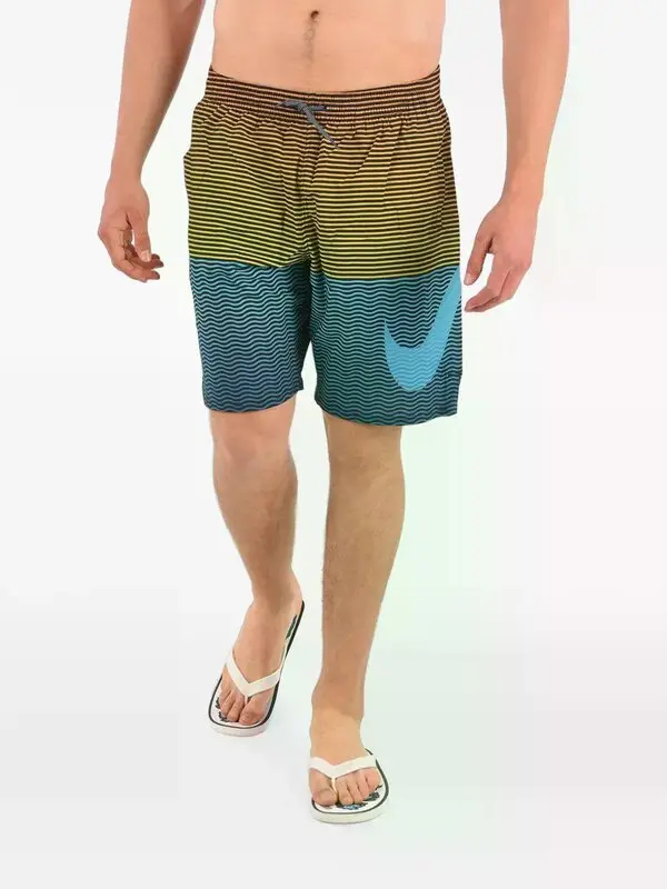 Nike Striped Swim Shorts - Blue