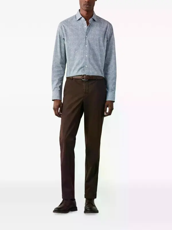 HACKETT LONDON Floral-print Poplin Shirt