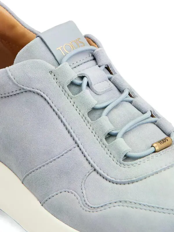 TOD'S Red Dot Sneakers In Suede